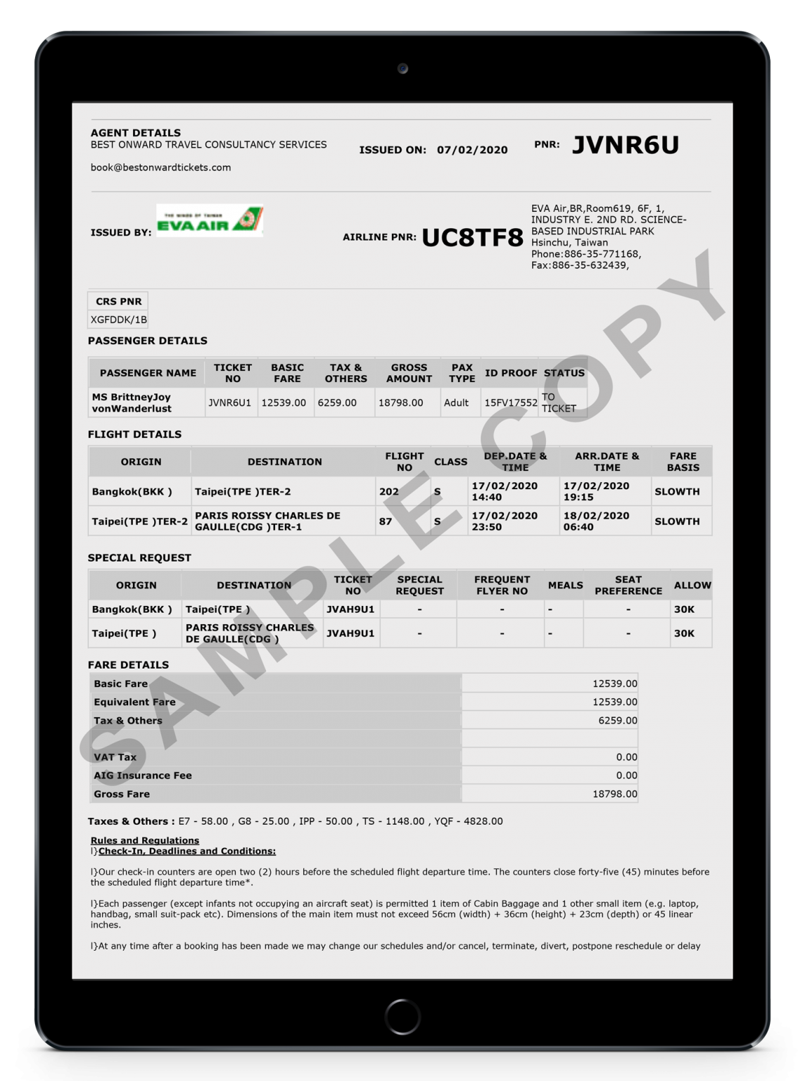 Book A Proof Of Onward Travel‎ for Visa Application - Best Onward Tickets